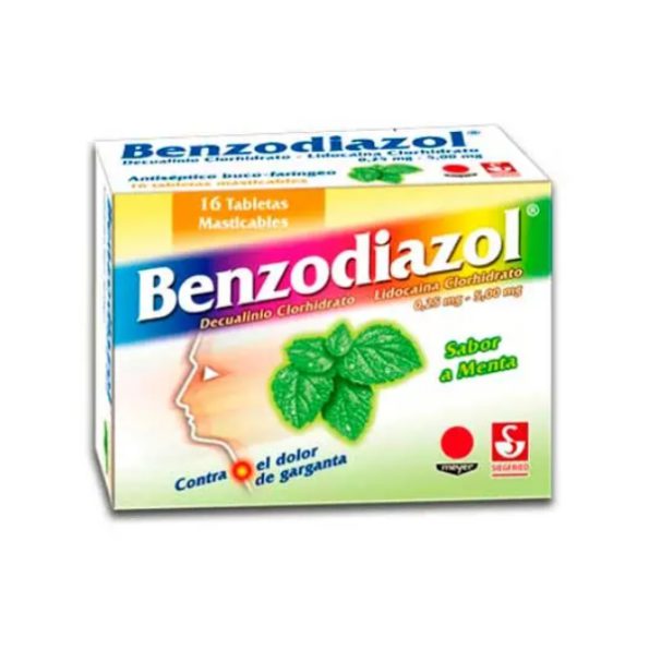 Benzodiazol Sabor Menta 0,25mg 5,00mg x 16 Tabletas – Lab Siegfried ...