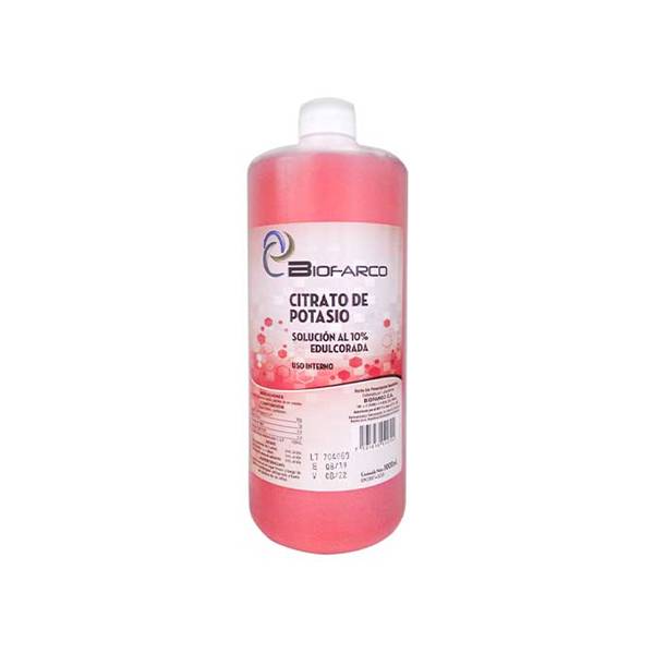 Citrato De Potasio 10% 1000ml x 1 Biofarco – Compras Farmacia